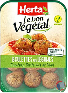 Rappel produit Herta Le bon Végétal® Boulettes aux légumes carottes ...